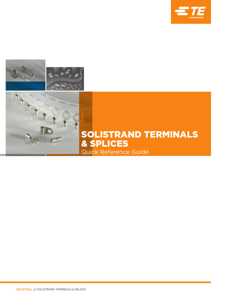 Tyco Solidstrad Terminal and Splices | PDF | Manufactured Goods ...