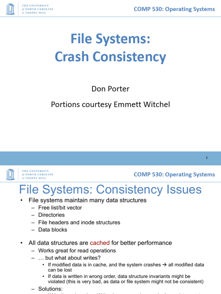 Crash Consistency | PDF | File System | Computer File