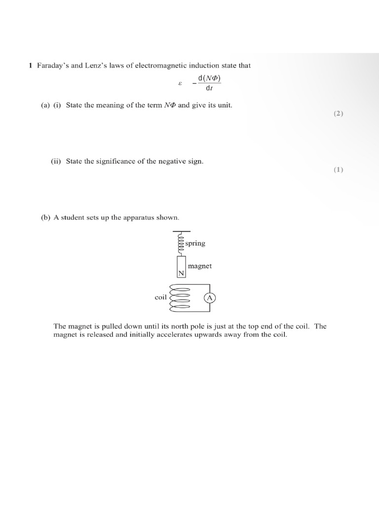 A Level Physics Questions | PDF