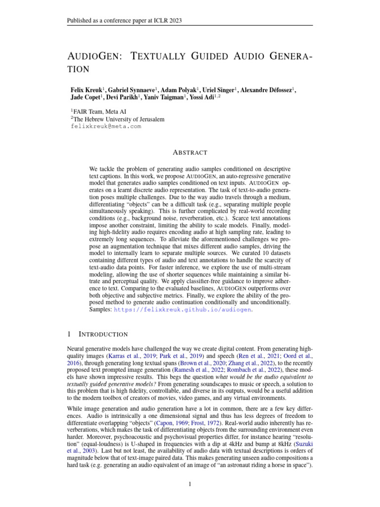 AudioGen | PDF | Data Compression | Applied Mathematics