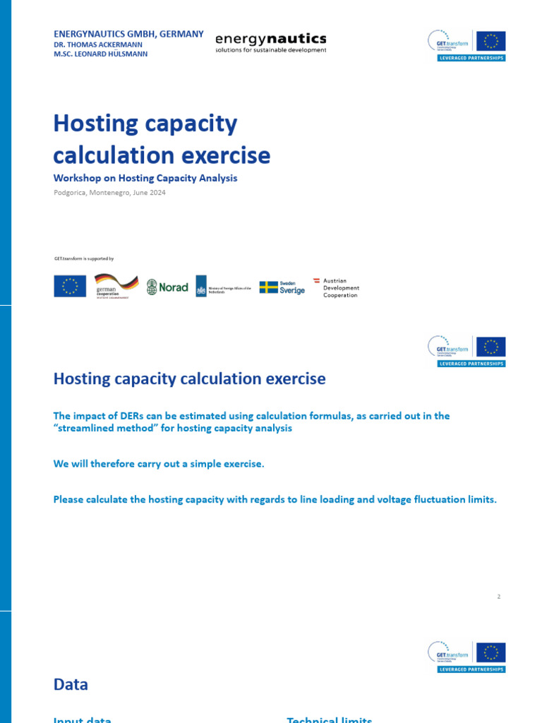 Hosting Capacity Calculation Workshop | PDF | Ac Power | Metrology