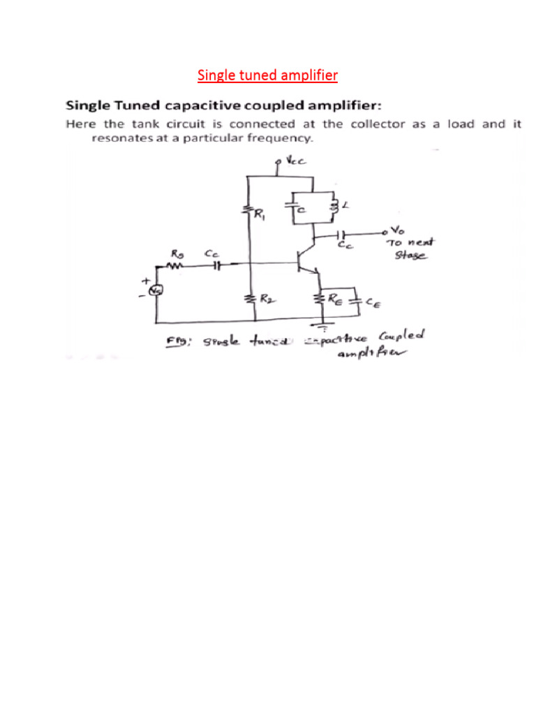 Single Tuned Amplifier | PDF