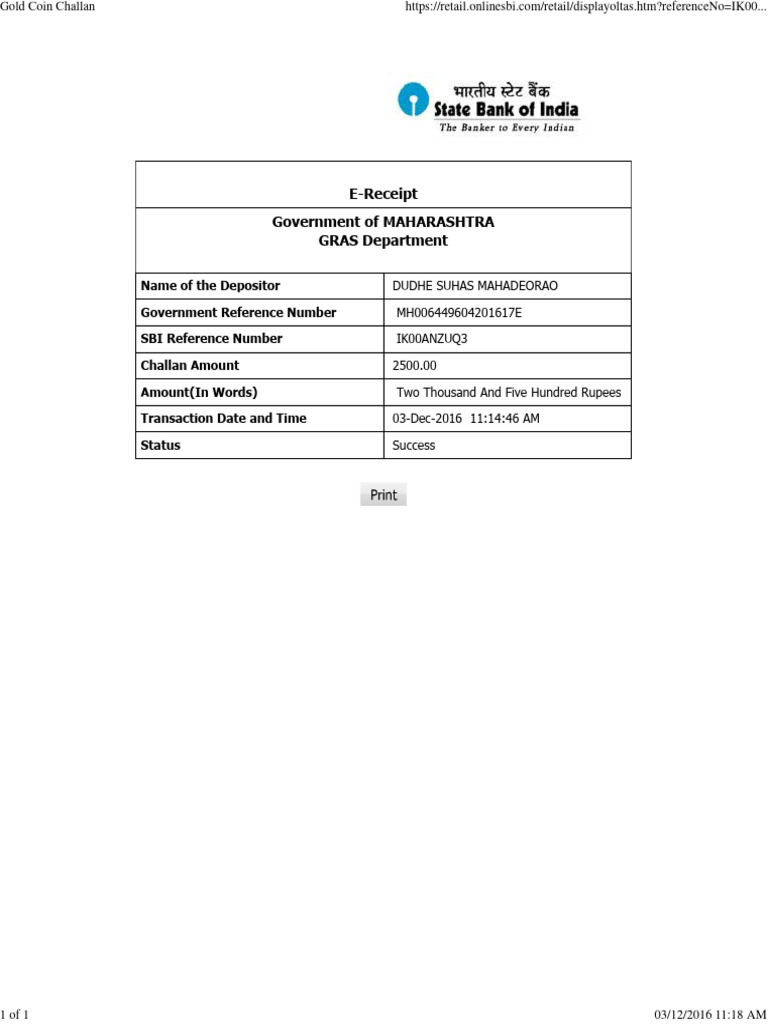 Challan 16-17-PT | PDF