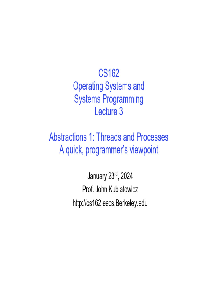 3-1up | PDF | Thread (Computing) | Process (Computing)