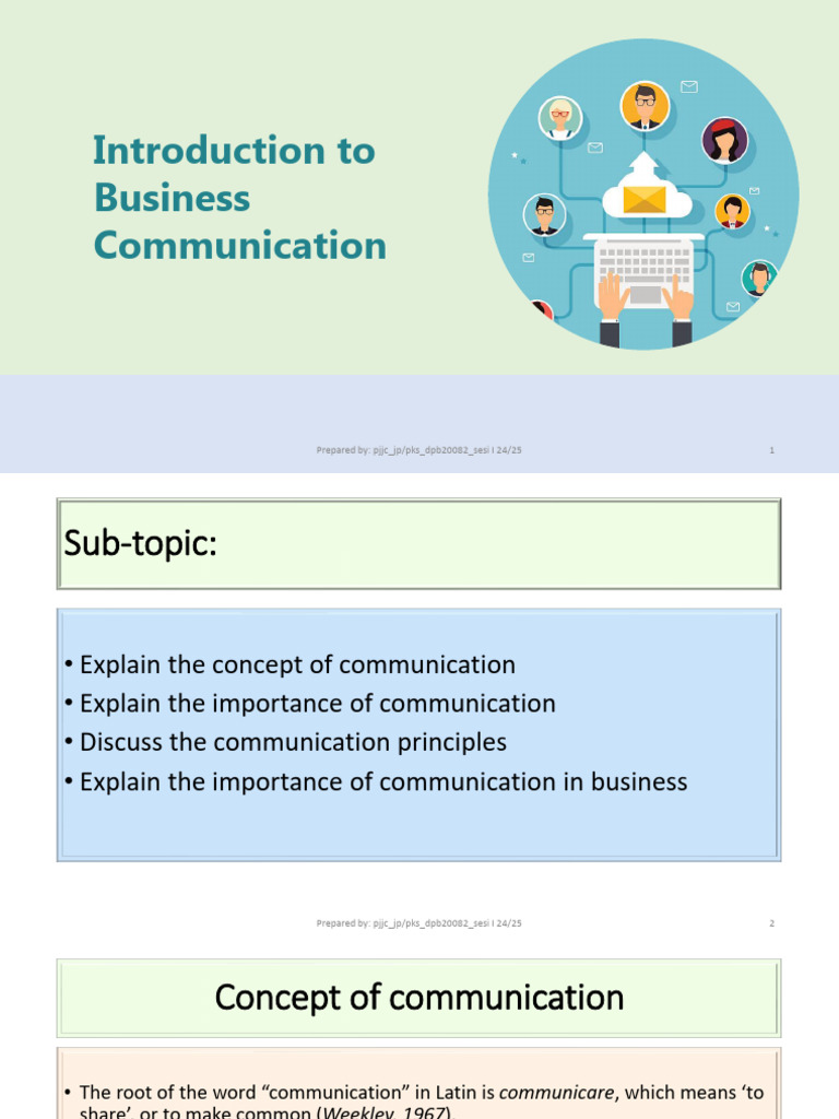 Chapter 1 Business Communication | PDF | Communication | Human ...