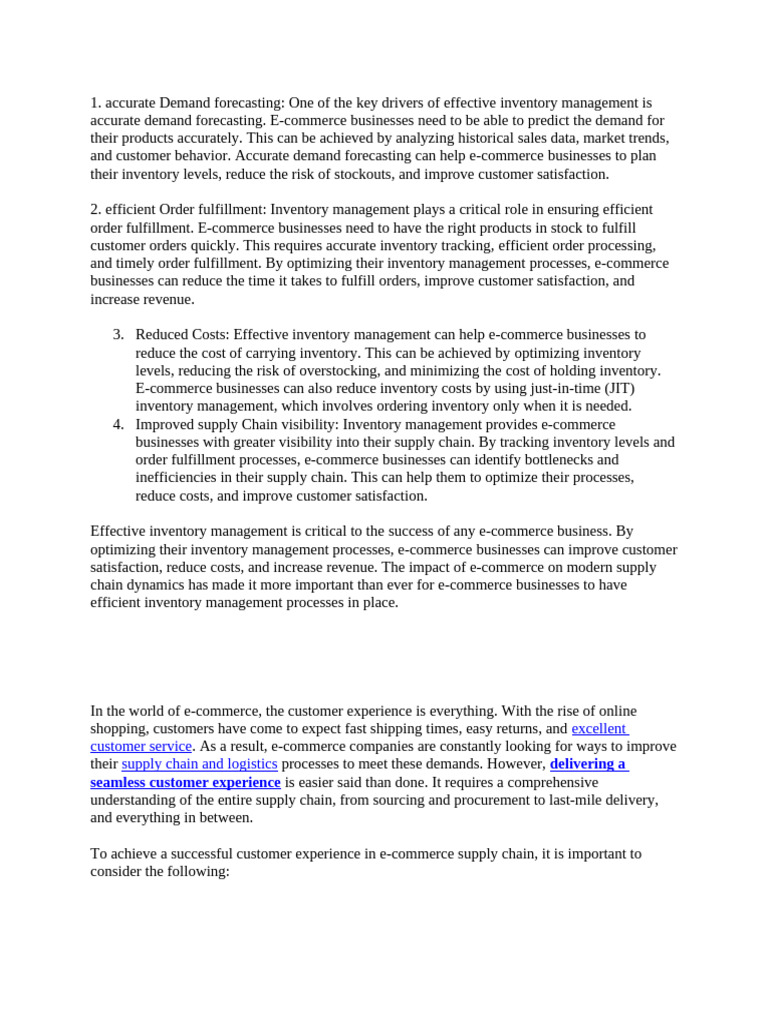 1 | PDF | Inventory | E Commerce