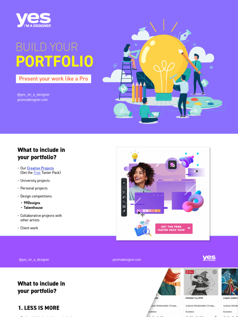 Build Your Design Portfolio Effectively | PDF | Social Media | Popular ...