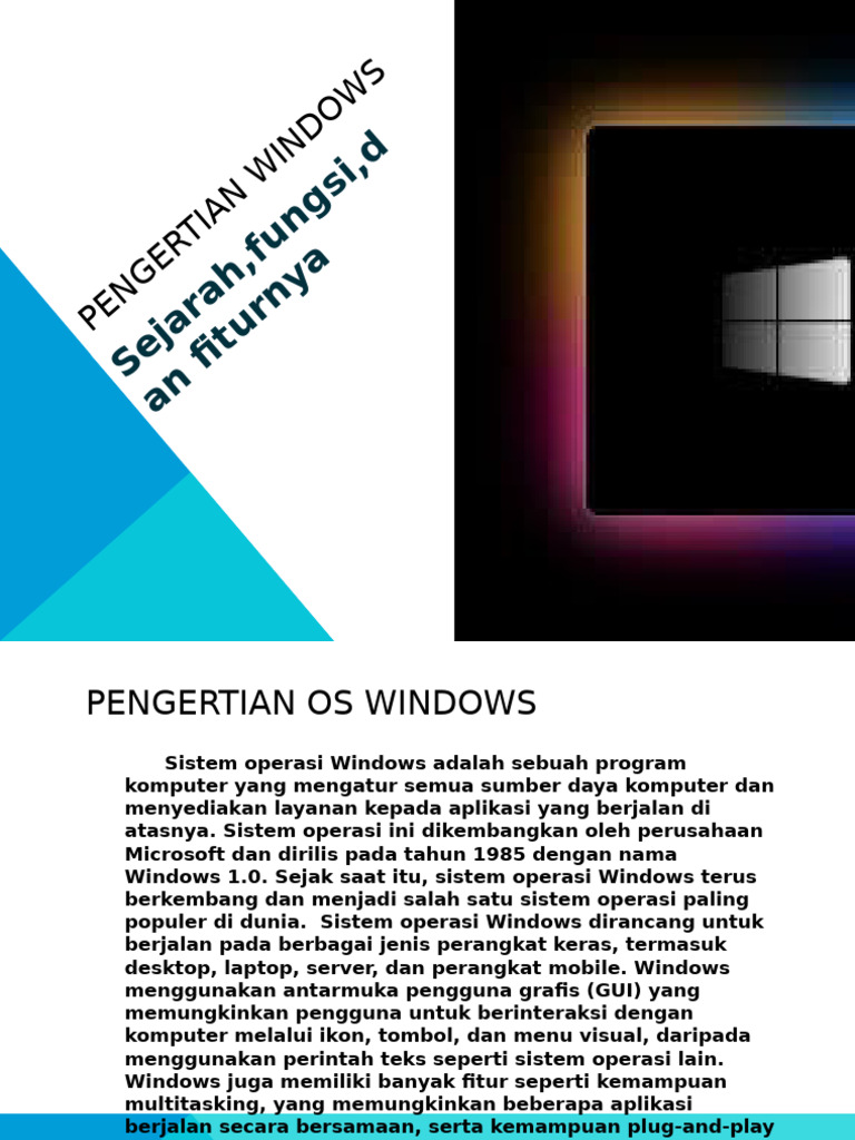 Pengertian Windows | PDF