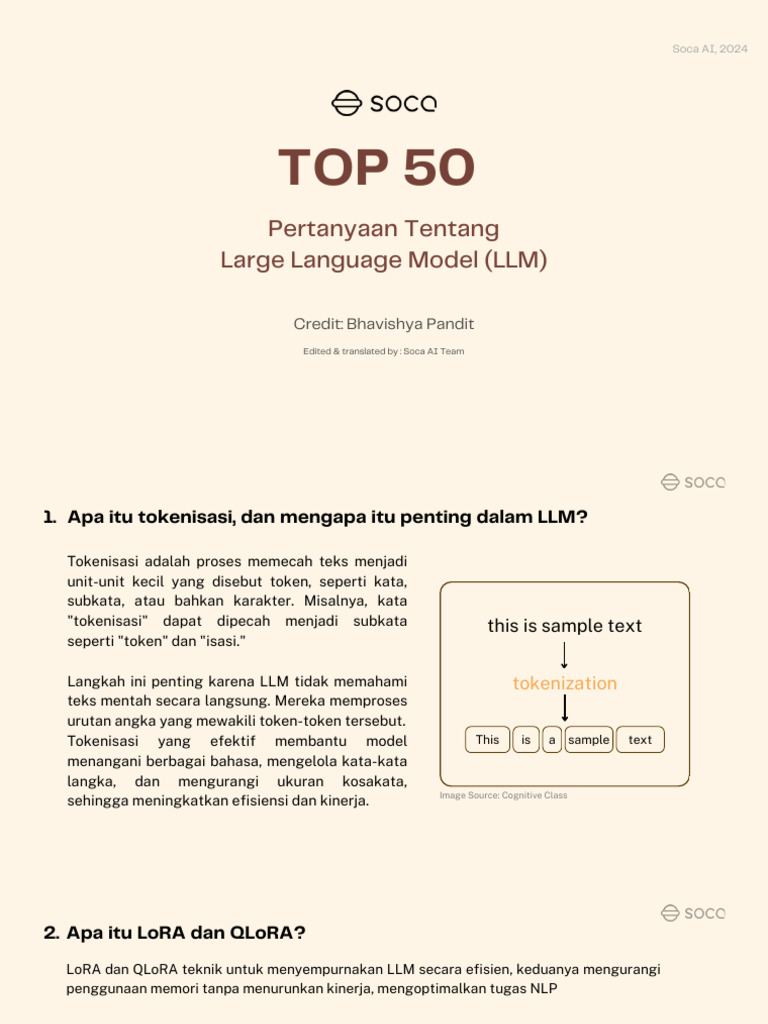 Top 50 LLM Questions | PDF