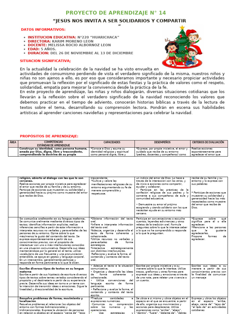 Proyecto Navidad | PDF | Navidad | Bailes