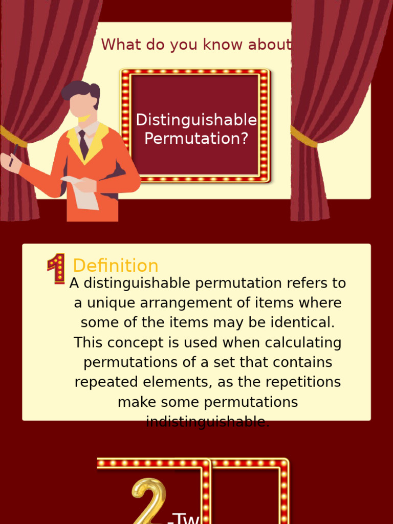 Distinguishable Permutation | PDF