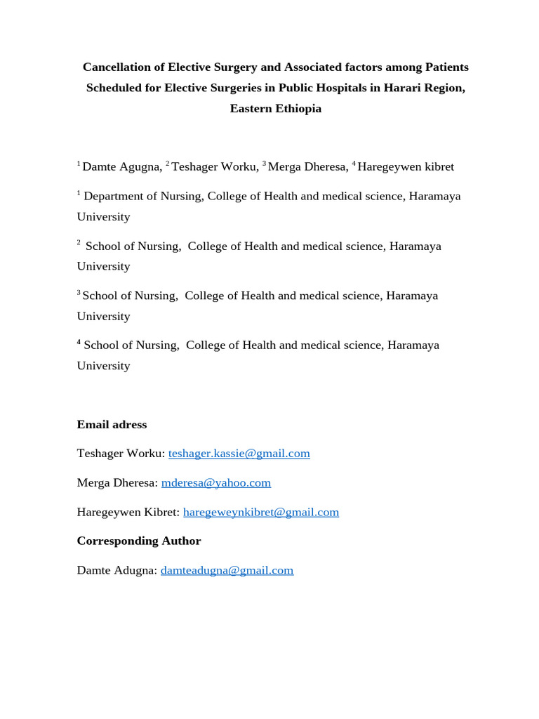Manuscripts by Damte Adugna, Word Final Thesis For Internal Examiners ...