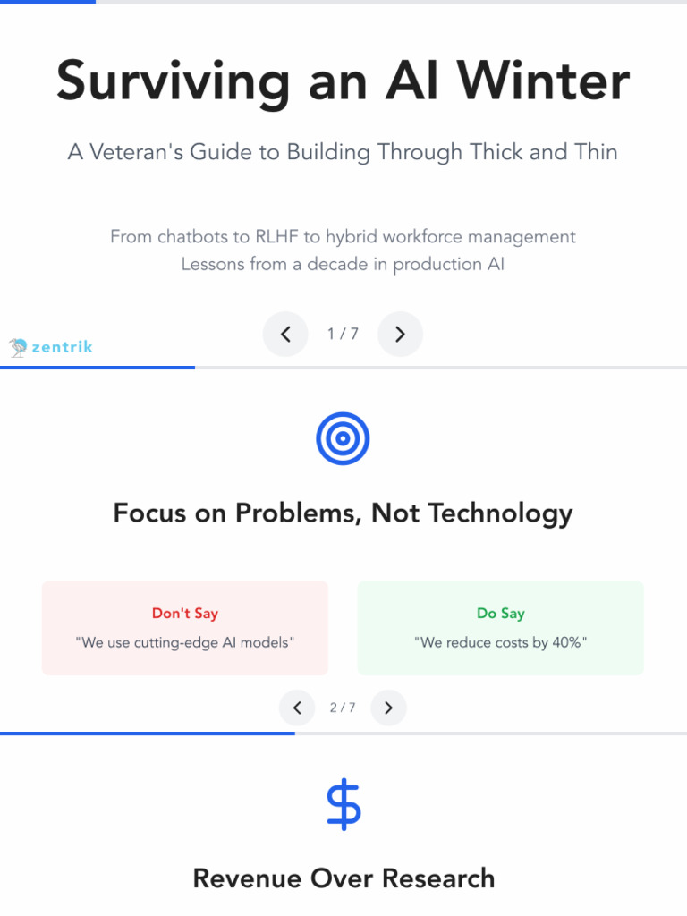 Tips For AI Winters From A Yeti | PDF