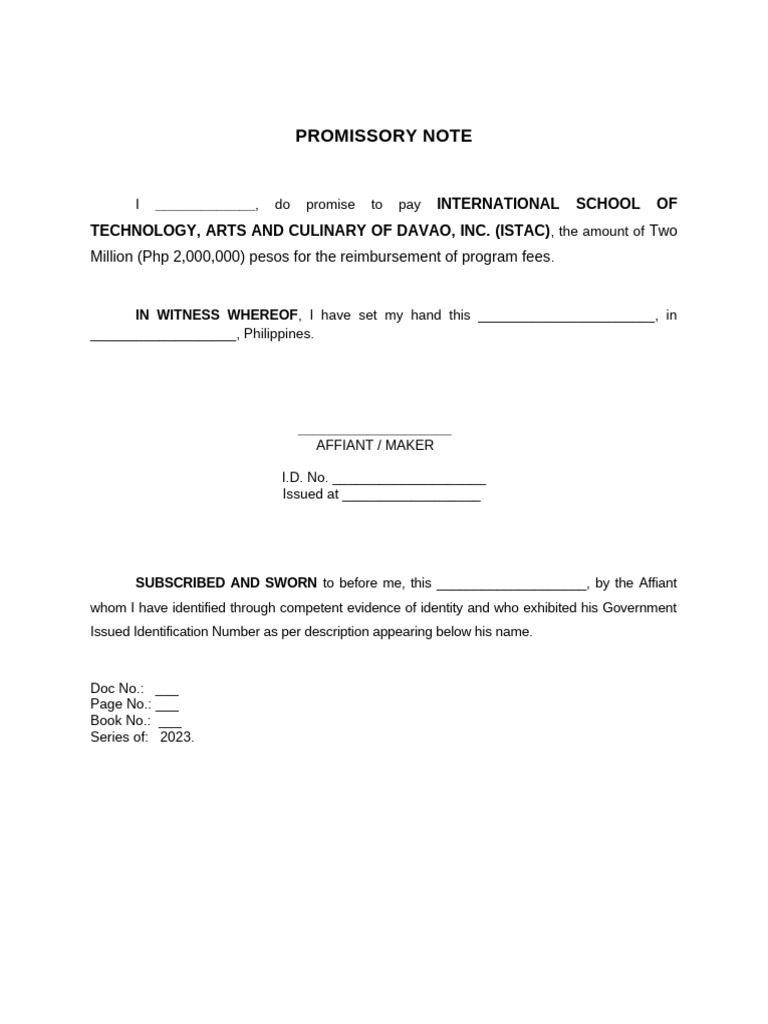 Promissory-Note | PDF | Promissory Note | Interest
