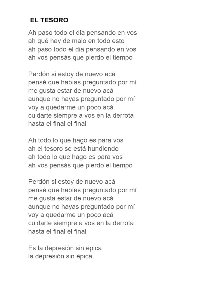 El Tesoro | PDF