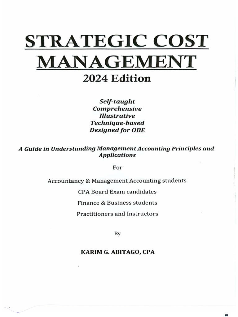 Strategic Cost Management | PDF