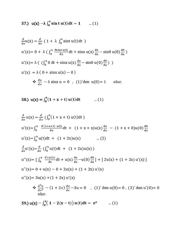 Advanced Integral Equations | PDF