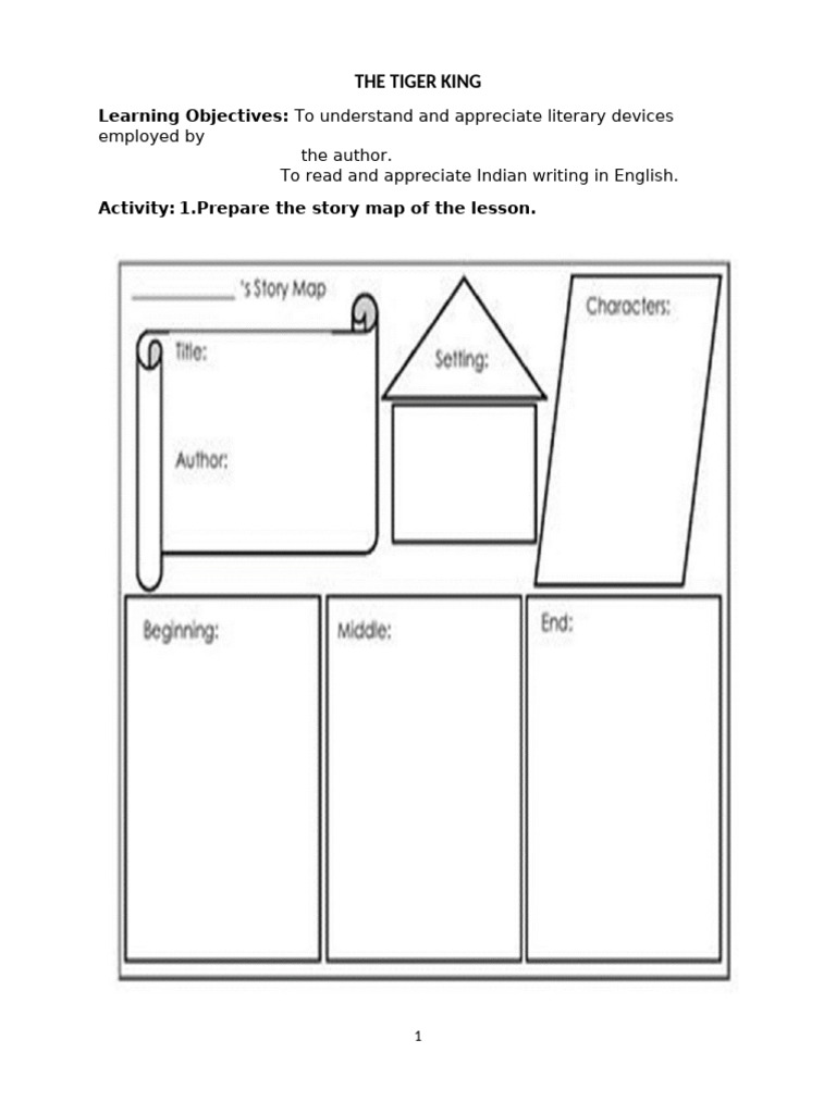 The Tiger King - Notebook Plan | PDF