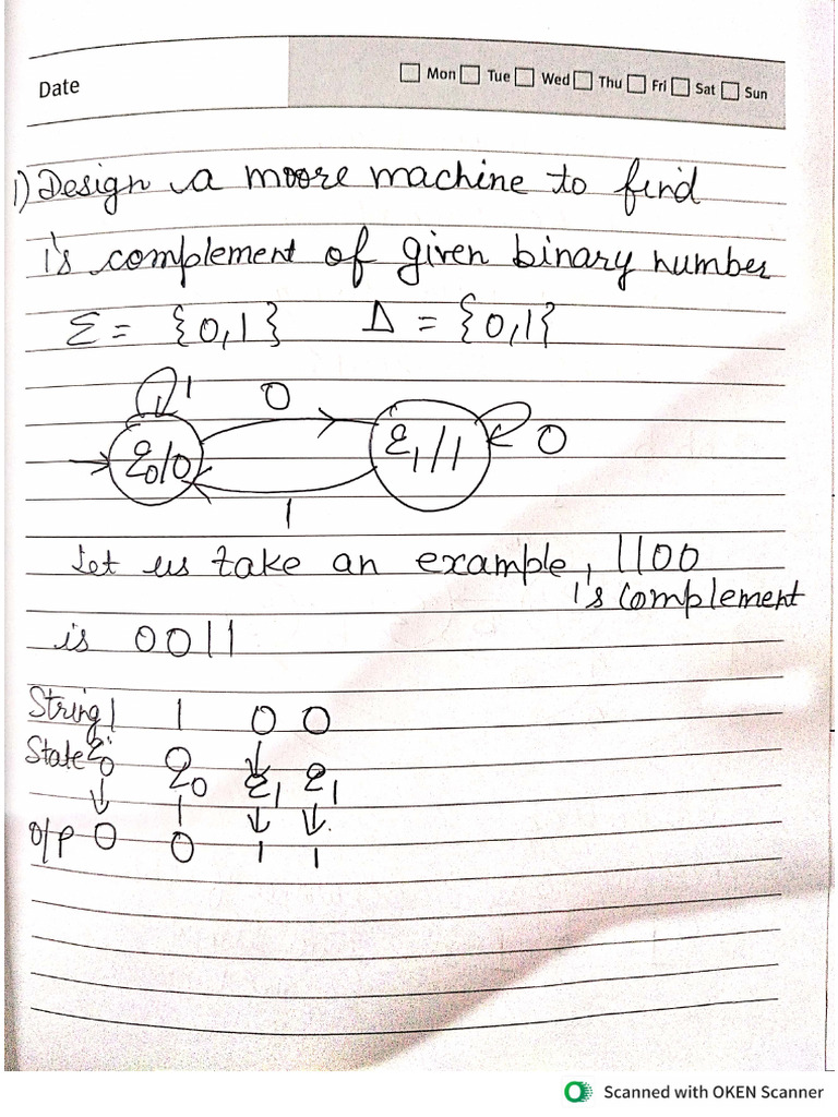 Design Moore Machine | PDF