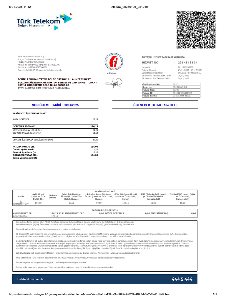 Aralık 2024 Telefon | PDF