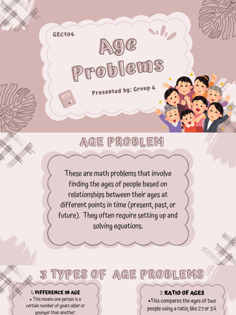 AGE PROBLEMS | PDF