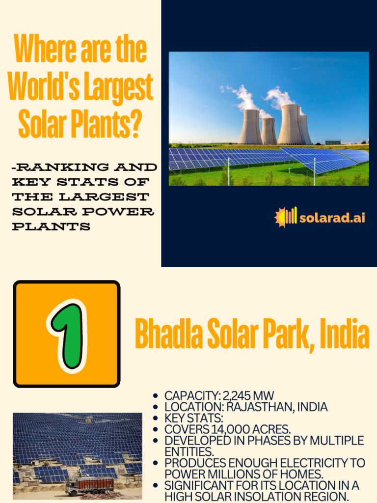 World's Largest Solar Plants | PDF