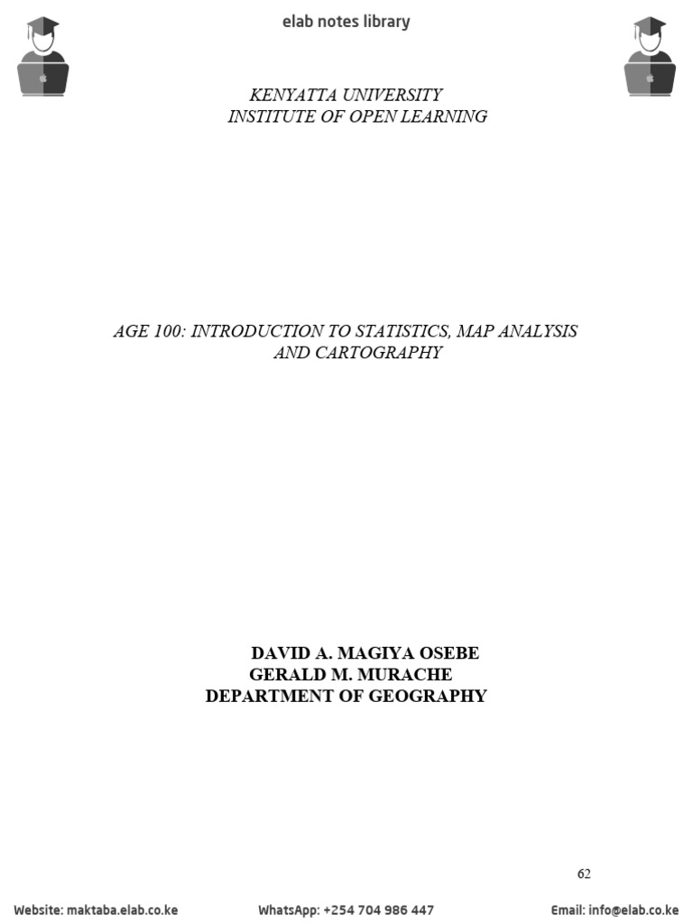 AGE 100 - Introduction To Cartography & Map Analysis Premium Notes ...