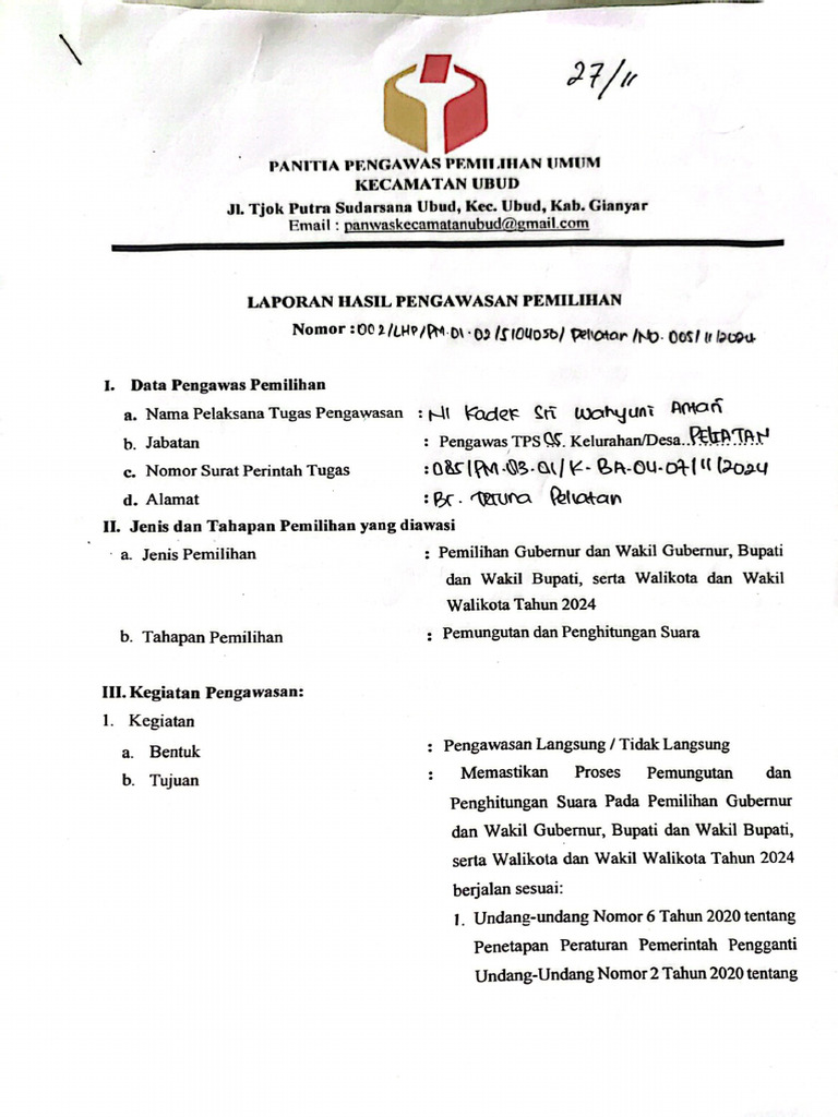 Form A, Tps 005,27 November 2024 | PDF