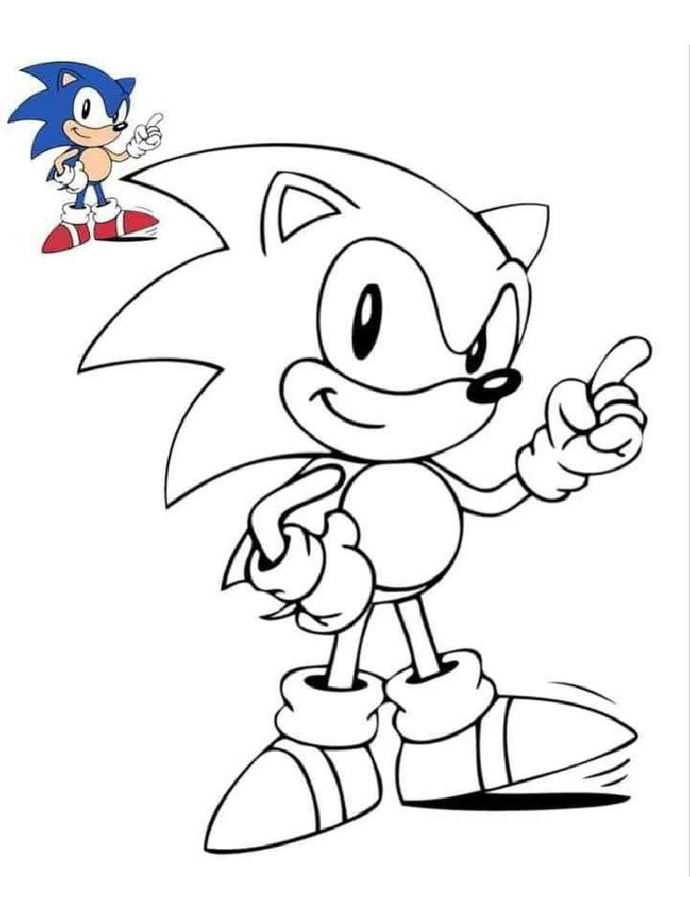 SONIC COLOURING PAGE | PDF