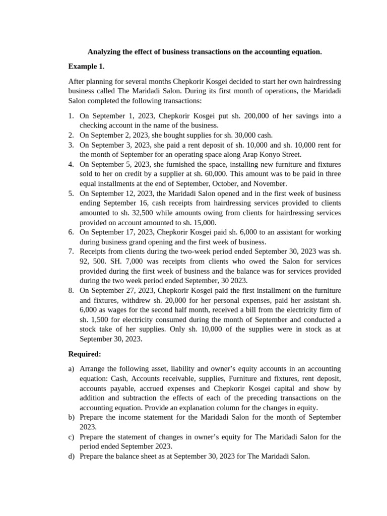 EXAMPLE MBA (1) | PDF | Equity (Finance) | Financial Services