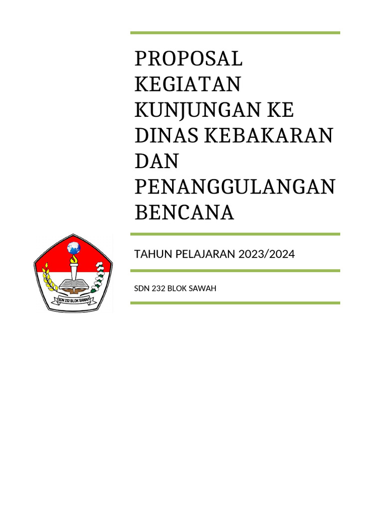 Proposal Kunjungan Damkar | PDF