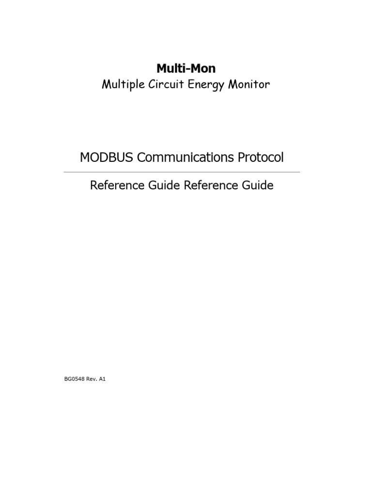 HBT Bms E MODBUS Reference Guide BG0548!1!5 | PDF | Computing | Data Transmission
