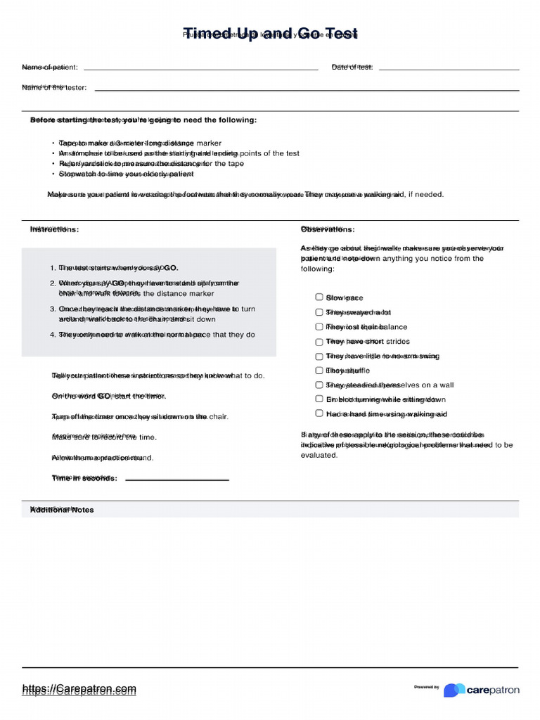 Prueba de Levantarse y Caminar | PDF