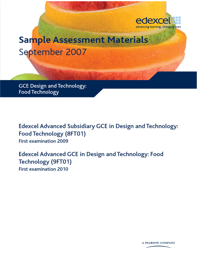 sam-gce-design-tech-food | PDF | Emulsion
