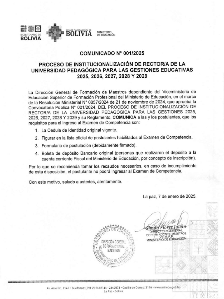 co-rector-001-2025 | PDF