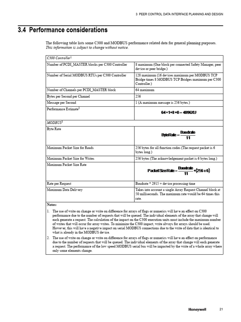 C300 and MODBUS Performance Overview | PDF | Computer Network | Network ...