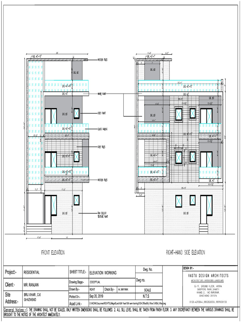 Brij Vihar-ELEVATION WORKING | PDF