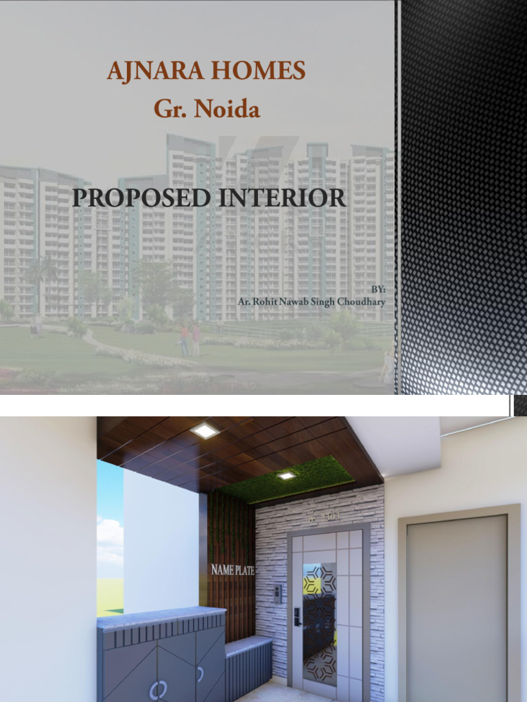 PROPOSED INTERIOR Ajnara Homes | PDF