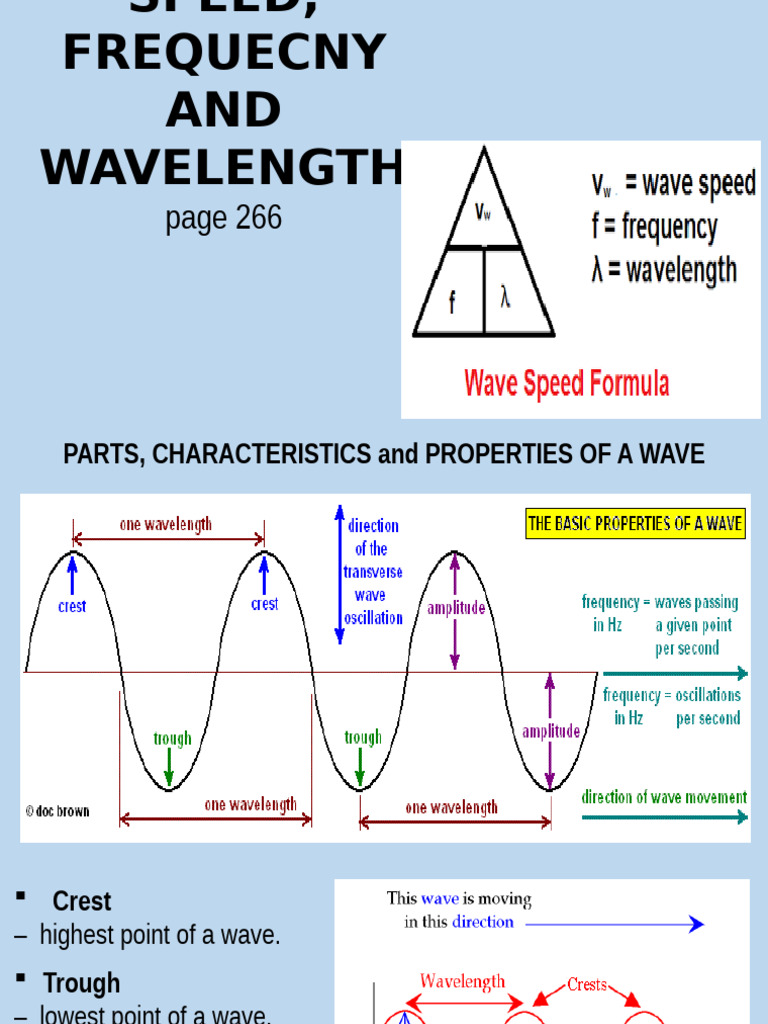 14.2 Speed Frequency Wavelength Stu | PDF