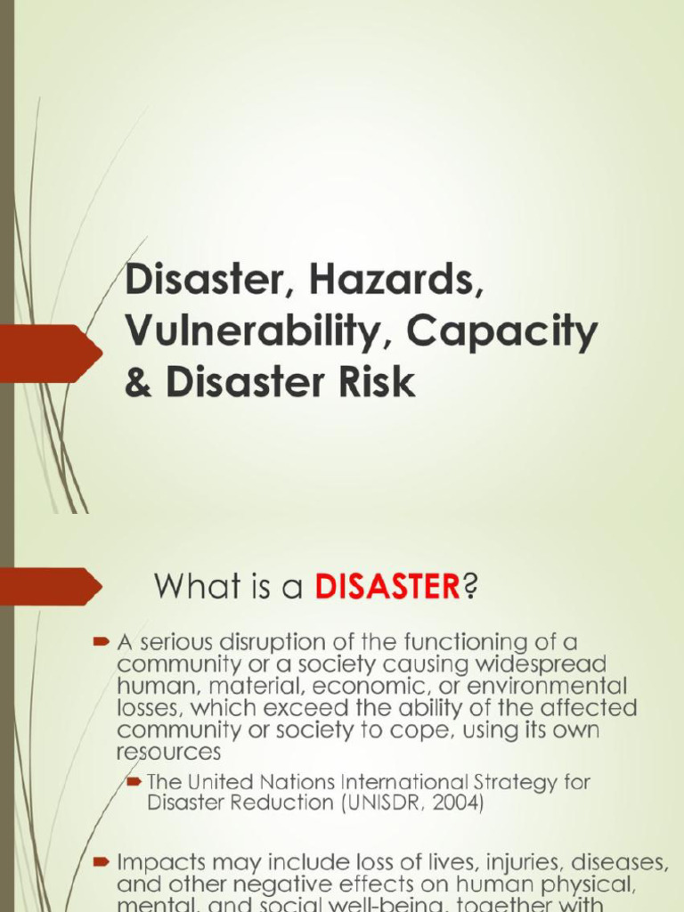 Disaster Hazards Vulnerability Capacity Disaster Risk 20241231 - 103839 ...