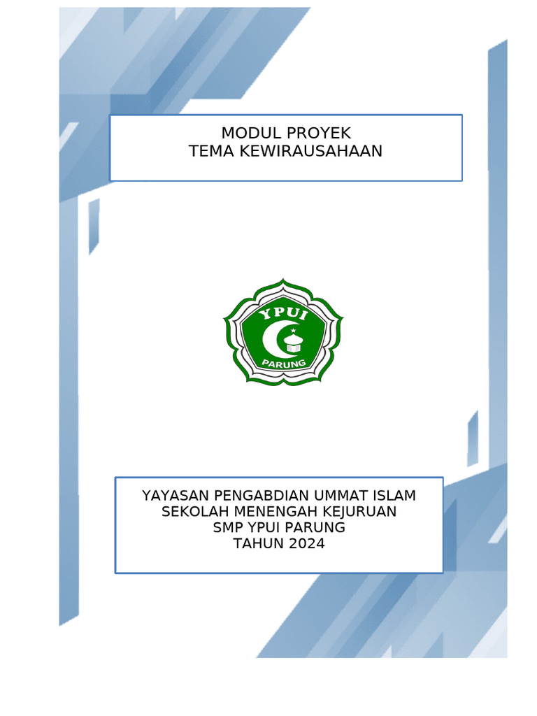 Format Modul Proyek P5 KWR SMP Fix | PDF
