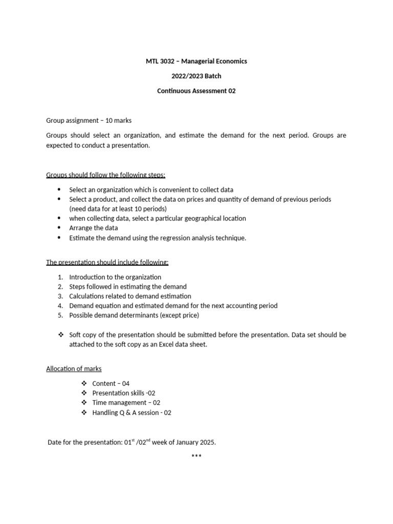 MTL3032_2022 Batch_CA 2 | PDF