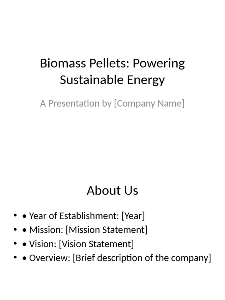 Biomass_Pellets_Company_Template | PDF