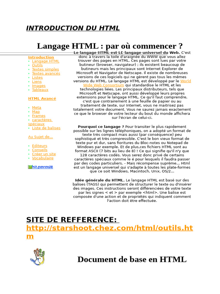 Dossier Du Balise HTML Word | PDF | Internet | Internet et Web