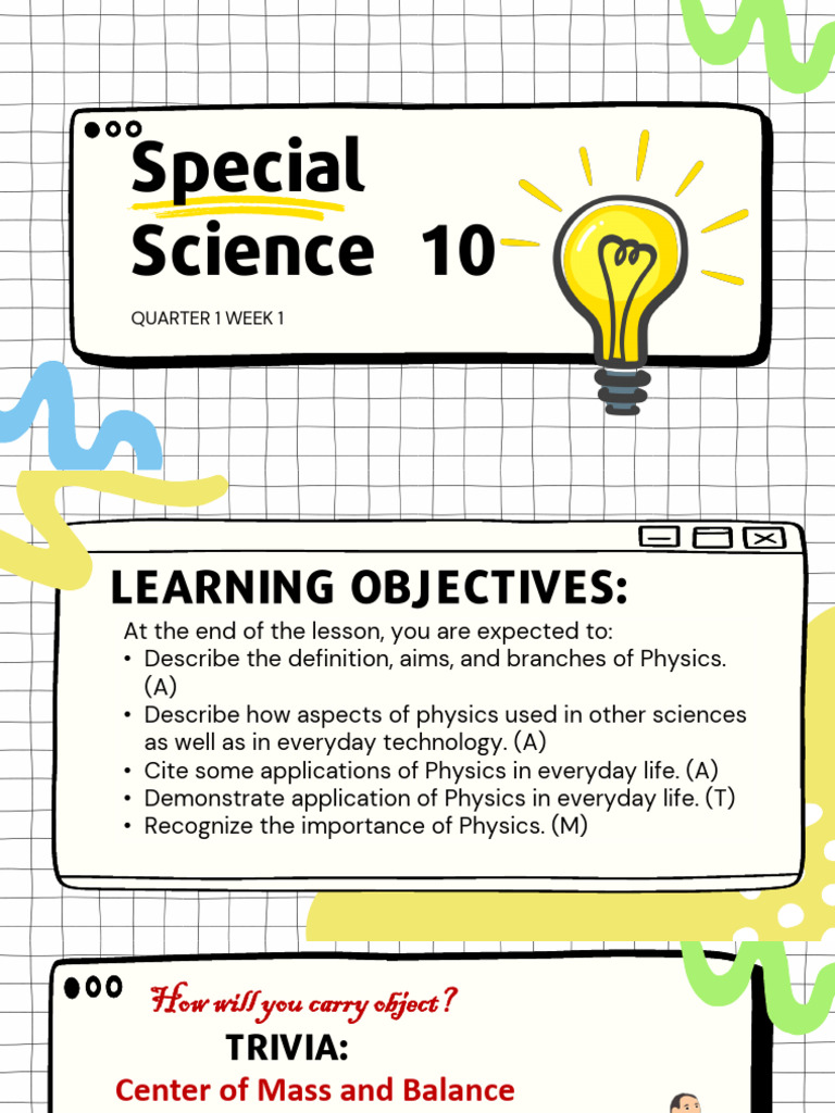 Ss10 q1 w1 Introduction to Physics | PDF | Physics | Classical Mechanics