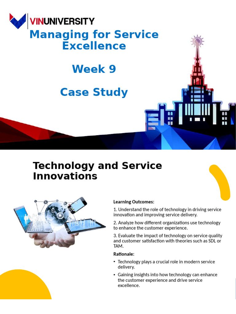 Lecture W9 Technology and Service Innovation Case Study | PDF ...