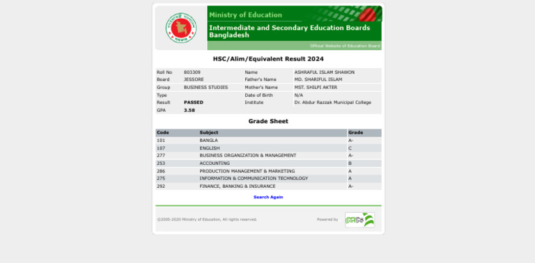 Education Board Bangladesh | PDF