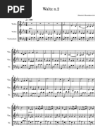 Valtz n.2 Shostakovich-Partitura e Parti | PDF | Musical Instruments