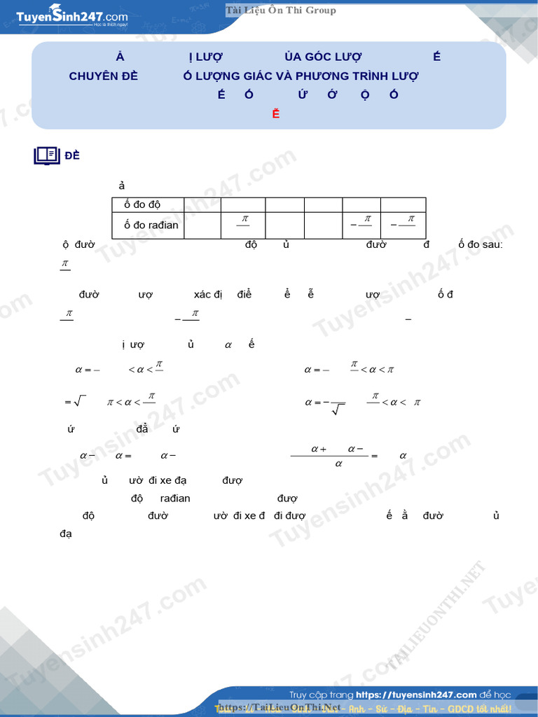 Gia Tri Luong Giac Cua Goc Luong Giac Tiet 4 1685518448 | PDF