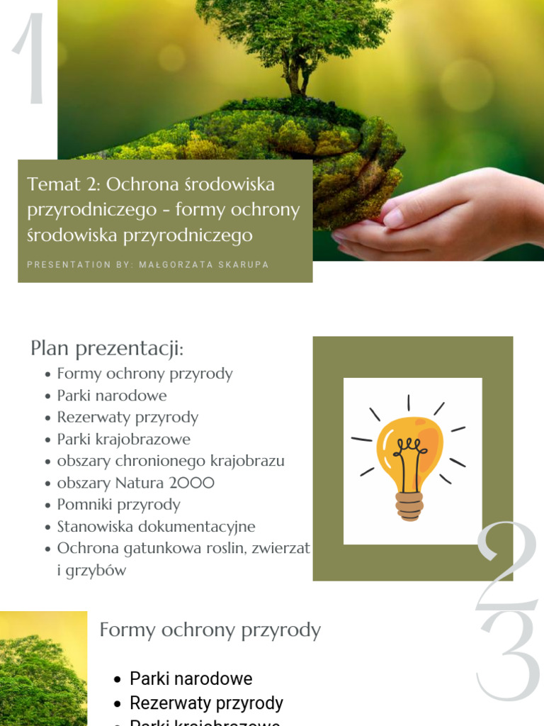 Temat 3 Ochrona Środowiska Przyrodniczego | PDF